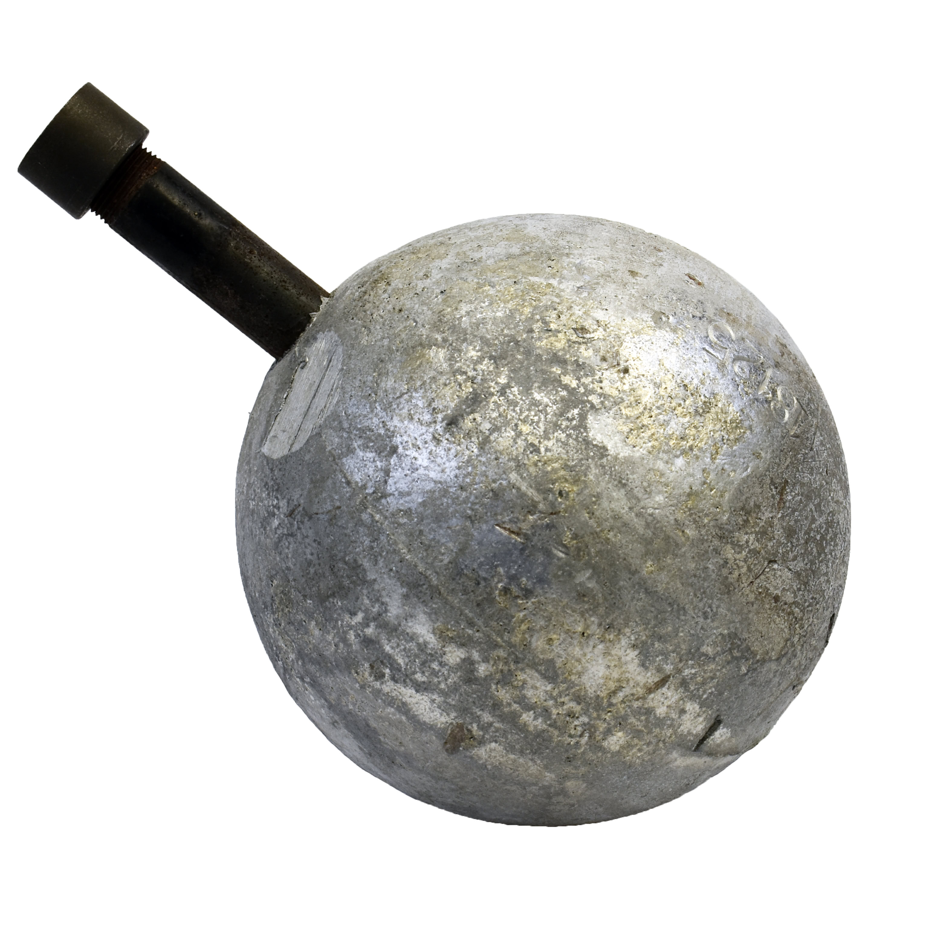 Aluminum Anode HS-47 BOWLING BALL 9.8" Dia. With a 1" Sch 80 Pipe Core ...