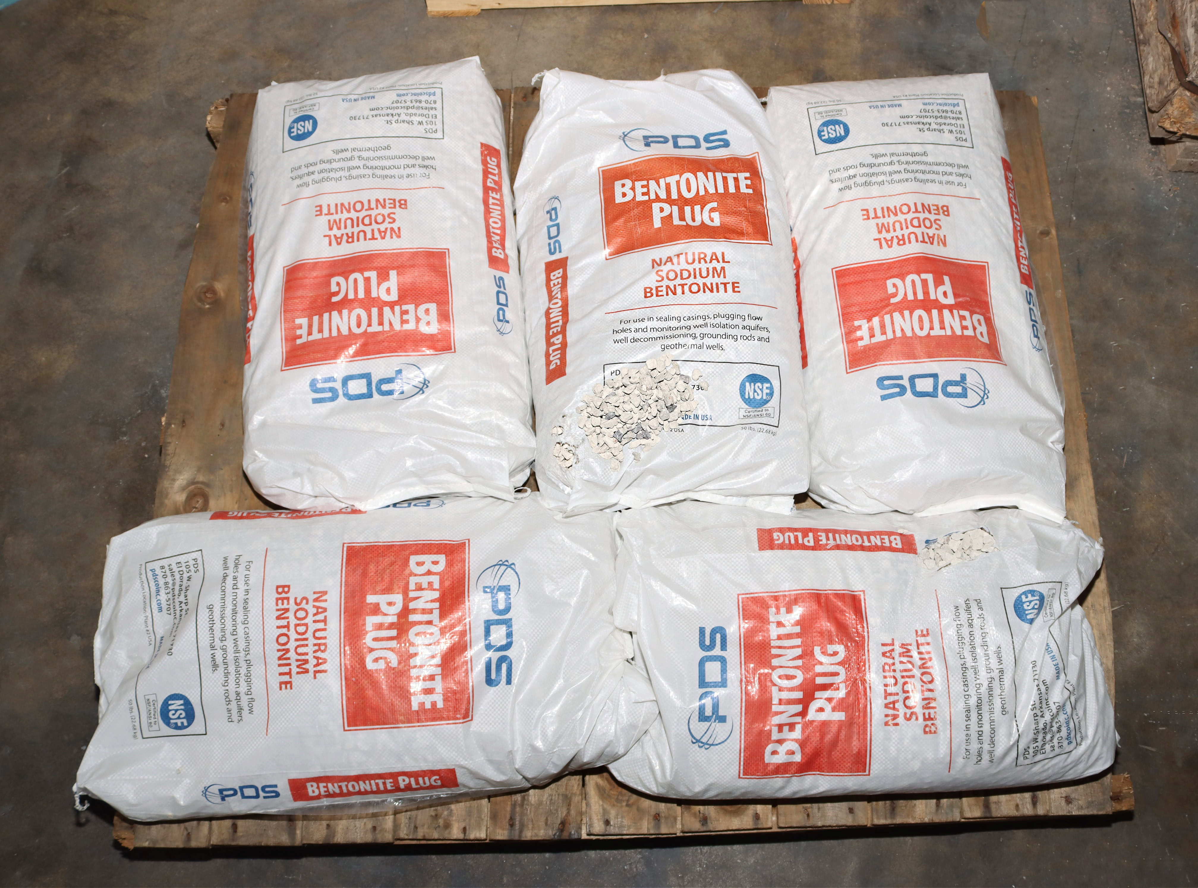 Bentonite Plug PDS (50# Bags); 60 bags/ pallet - BK Corrosion, LLC